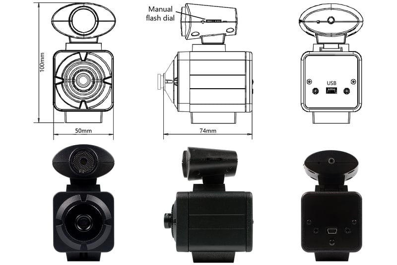 Videology Photo ID camera with flash